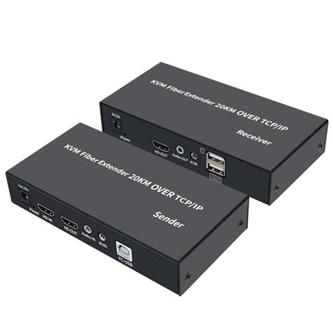 Kvm Fiber Extender 20km Over Tcp Ip Hdmi To Fiber 20km Verbal Bd