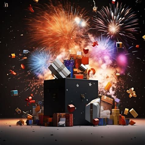 Premium Ai Image A Picture Of Fireworks And A Box With A Fireworks