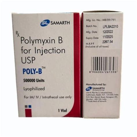 Poly B Polymyxin B Injection At Rs 2267box In Pune Id 2854069691573