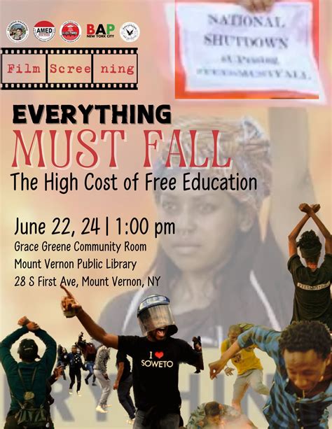 At The Root Film Series Everything Must Fall — The Black Alliance
