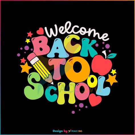 Welcome Back To School Svg First Day Of School Svg Instant Download