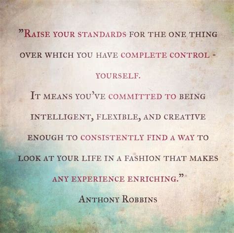 Tony Robbins Raise Your Standards Quotes Aimee Atlante