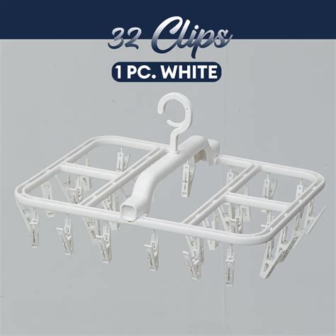 Locaupin Laundry Portable Clips Folding Clothes Hanger Rotating Hook Socks Towel Undergarment