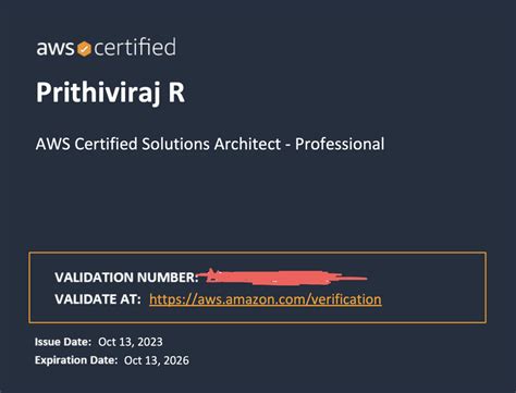 Prithiviraj Rengarajan On Linkedin Successfully Completed Aws Solutions Architect Professional