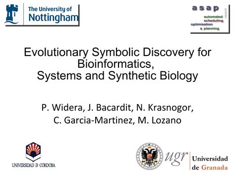 Evolutionary Symbolic Discovery For Bioinformatics Systems And