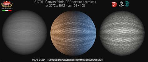 Canvas Pbr Texture Seamless 21791