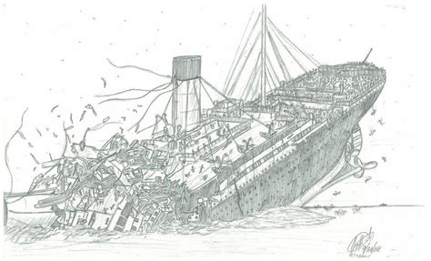 Titanic Sinking Ship Coloring Pages
