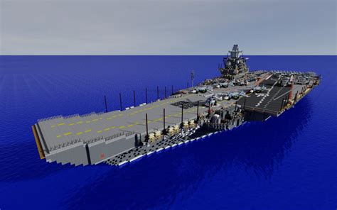 Ulyanovsk Improved Class Aircraft Carrier Minecraft Map