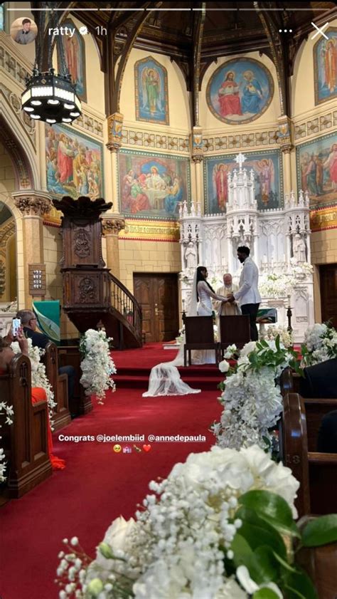 Joel Embiid Marries Anne De Paula In Southampton Ceremony