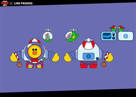 Brawl Stars X Line Friends Cony Sally Piper On Behance