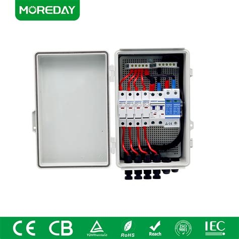 solar related products 4 string pv combiner box with lightning arrester