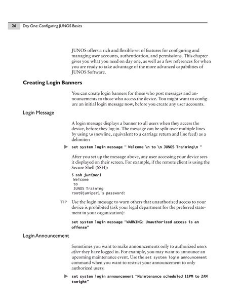 Configuring Junos Basics PDF
