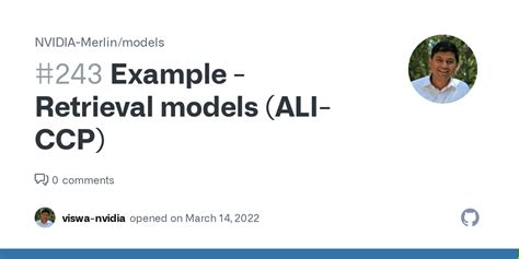Example Retrieval Models Ali Ccp · Issue 243 · Nvidia Merlin