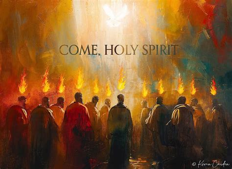 The Celestial Come Holy Spirit When The Day Of Pentecost Arrived They Were All Together In
