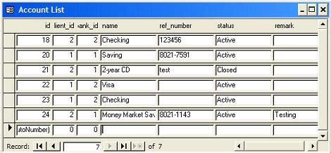 Creating A Standard Tabular Form
