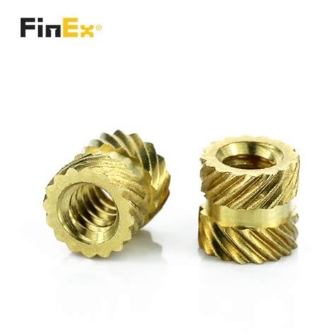 Threaded Knurled Brass M4 Insert Nut Water Resistant Brass Insert Nuts