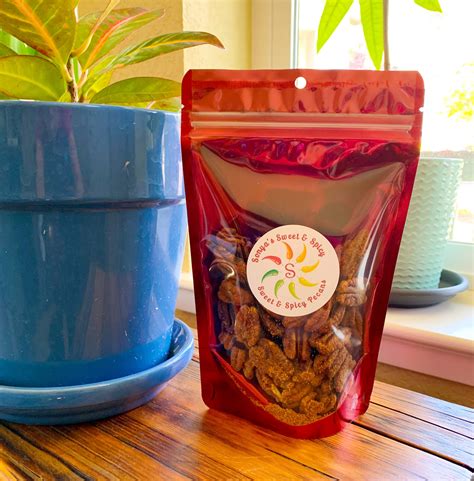 New Sweet And Spicy Pecans Single Pkg Sonyas Sweet And Spicy