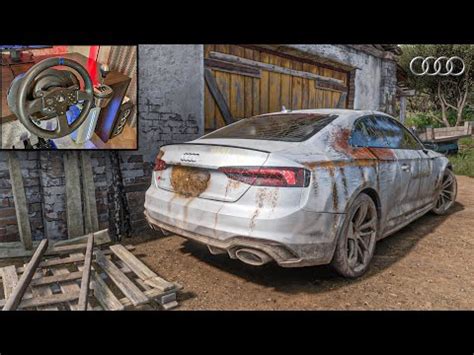 Rebuilding A Audi RS5 Forza Horizon 5 Thrustmaster T300RS Gameplay