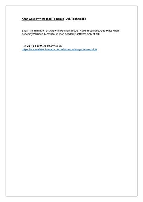 Ppt Khan Academy Website Template Ais Technolabs Powerpoint