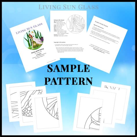 Beginner Stained Glass Pattern Dragonfly Suncatcher Pattern Etsy