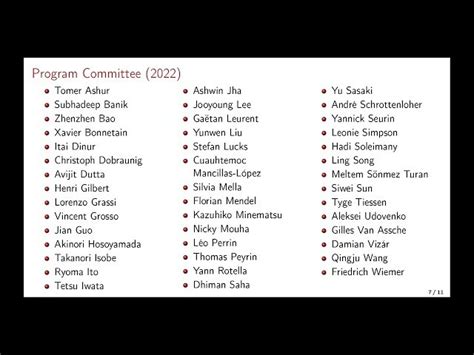 Free Video Fast Software Encryption 2023 Rump Session From Theiacr