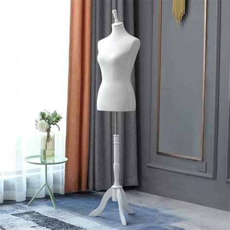 Loywe Mannequin de Couture Buste de Femme réglable en Hauteur avec