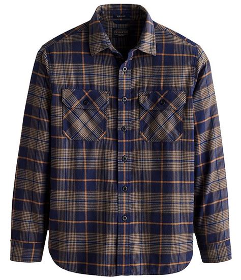 Pendleton Burnside Flannel Long Sleeve Woven Shirt Dillards