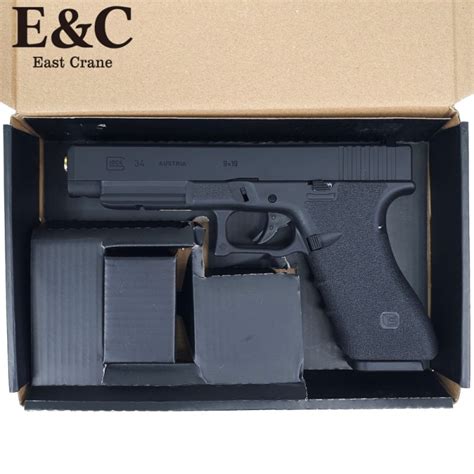 Eandc Sai Glock 34 Gas Blowback Gel Blaster Pistol Black And Gold Ec