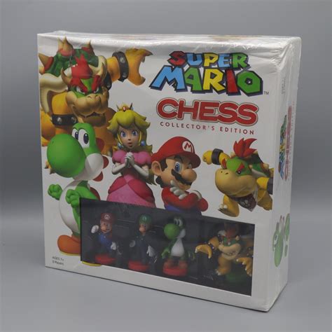 Super Mario Chess Set Collectors Edition Fctry Sealed 32 Piecesboard