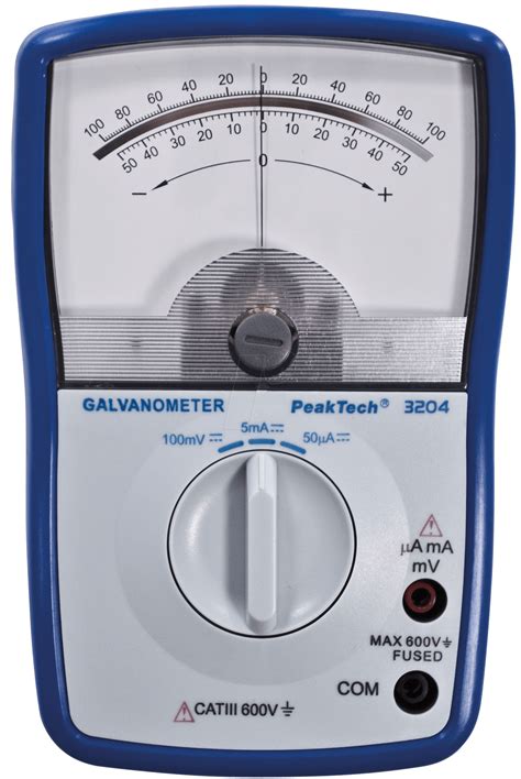 Peaktech Analog Galvanometer 5 Ma 100 Mv Dc Analogue Multimeters