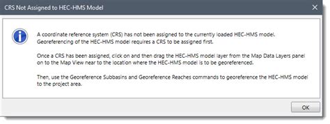 Georeference Cross Sections Command Hec Hms