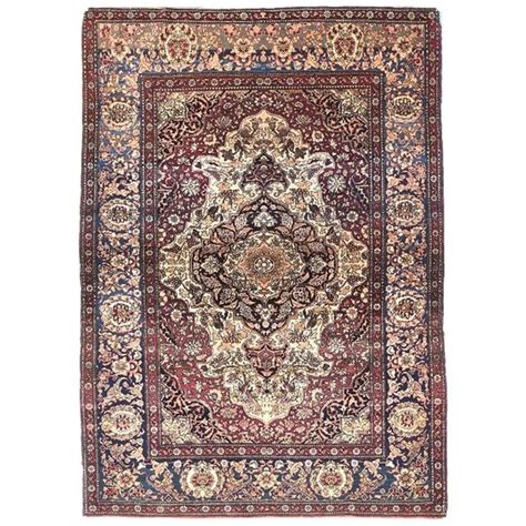 Antique Handmade Tehran Persian Rug
