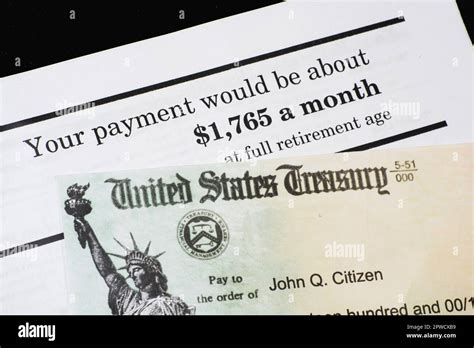 Corner Of Social Security Administration Annual Statement With Social