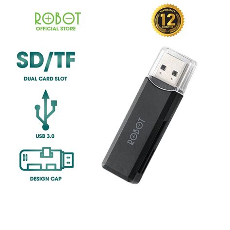 ROBOT Card Reader CR USB Cap Design With Slot High Transmission Speed Months