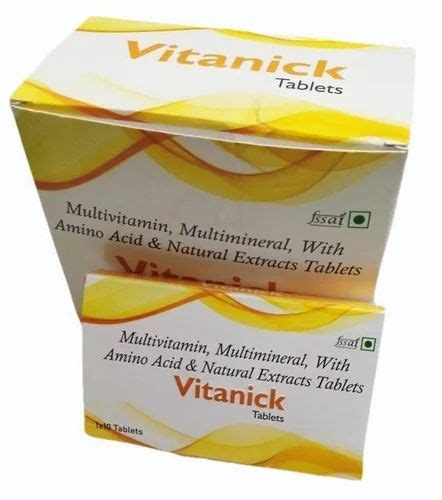 Multivitamin Multimineral Amino Acid Natural Extracts Tablets At ₹ 1950