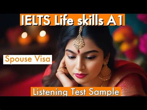 Life Skills A1 IELTS UKVI Spouse Visa Test Full Mock Test A1