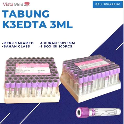 Tabung K3 Edta 3 Ml Lengkap Harga Terbaru Juni 2024 Blibli