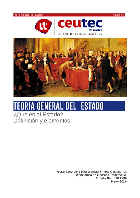 Pdf Teoria General Del Estado ¿que Es El Estado Definición Y