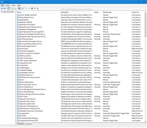 Start Stop And Disable Services In Windows 10 Tutorials