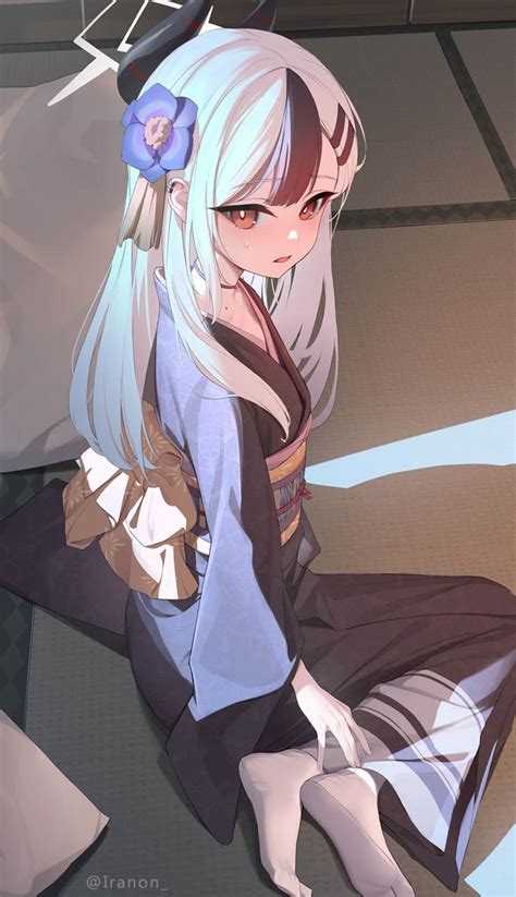 晚安插画师iranon的碧蓝档案插画图片 Bobopic