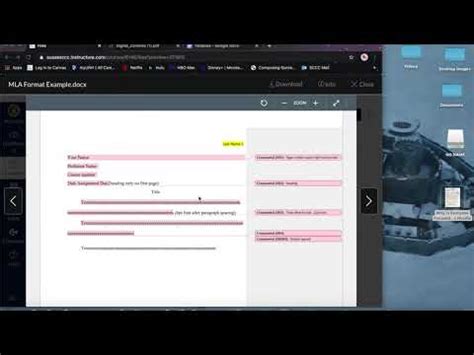 MLA Format Intro YouTube