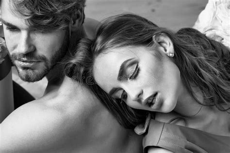 Couple In Love Portrait Of Intimate Passionate Sensual People