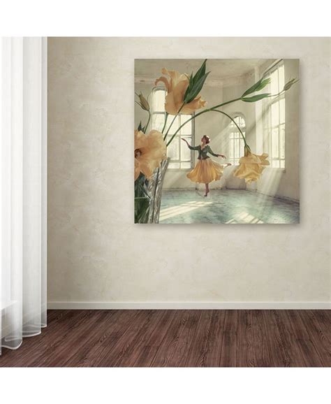Trademark Global David Dubnitskiy Flower Dress Canvas Art 35 X 35