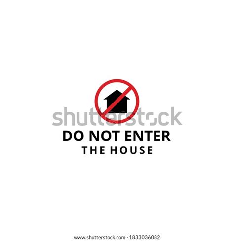 Illustration Do Not Enter Stop Sign Stock Vector Royalty Free