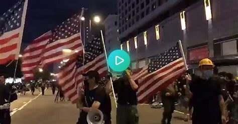 Hong Kong Protesters Singing The American National Anthem Album On Imgur