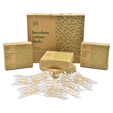 Bamboo Cotton Ear Buds 400 Pack Eco Origin