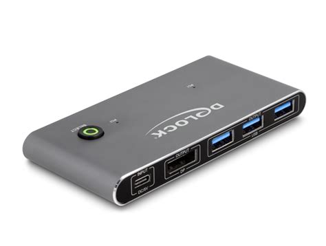 Delock Products 18646 Delock Displayport Kvm Switch 8k 30 Hz With Usb 5