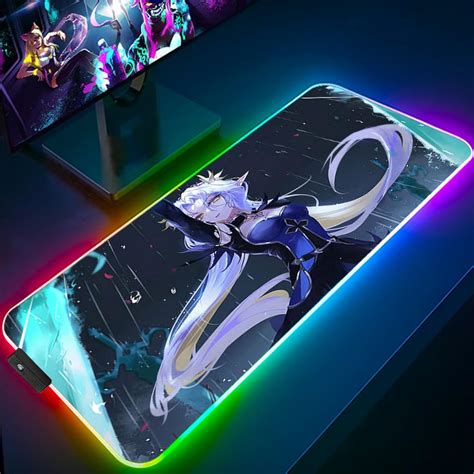 Gaming Mouse Pads Magical Girl Gaming Mouse Pad Rgb Japanese Art