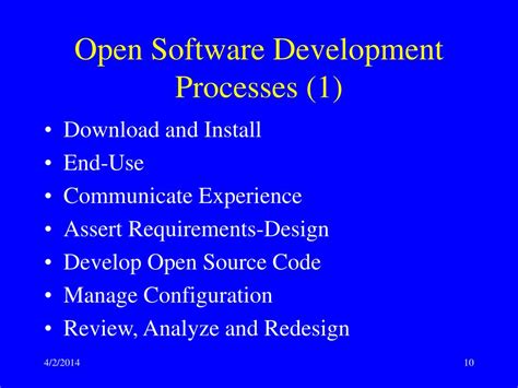 ppt open source software development processes version 2 5 8 june