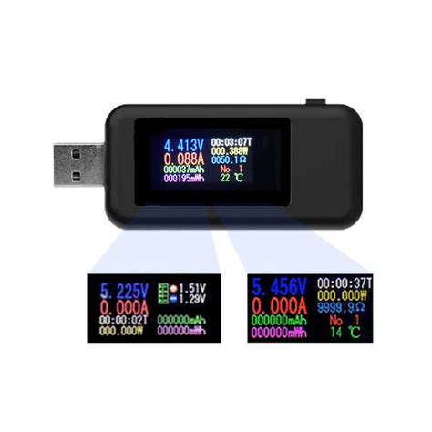 Multimeter 10 In 1 Usb Colourful Lcd Multifunction Voltmeter Current Tester For Sale In